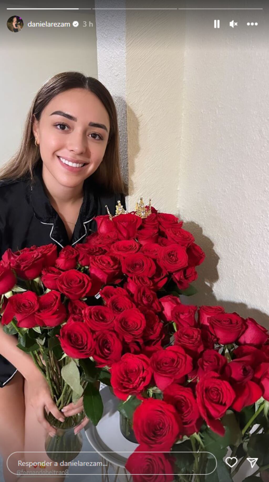 Fernando ‘Nene’ Beltrán sorprende con flores a Daniela Reza ...